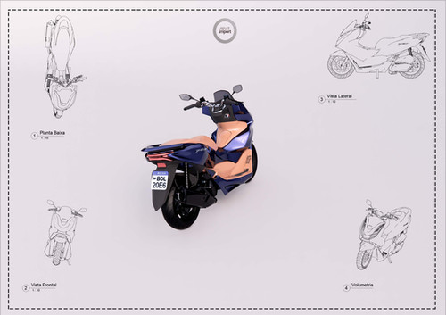 L Moto Honda PCX Revit High Quality | RevitImport