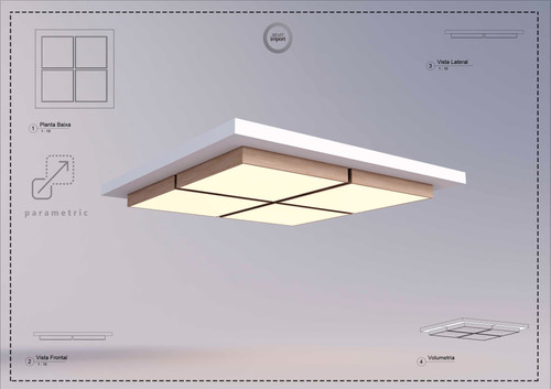 Parametric G Ceiling Light 1 Revit | RevitImport