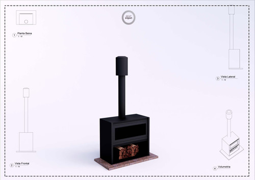 G Parametric Fireplace Metal Revit | RevitImport