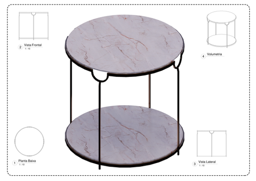Parametric Marble Table Revit High Quality | RevitImport