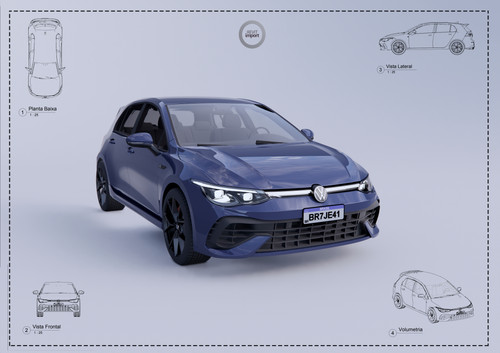 Volkswagen Golf Revit High Quality | RevitImport