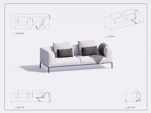 Sofa Revit 11 High Quality | RevitImport
