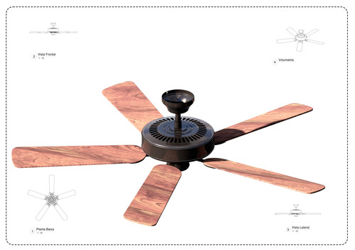 Ceiling Fan Revit High Quality | RevitImport
