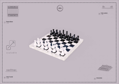 M Scalable Chessboard Revit High Quality | RevitImport