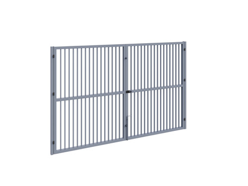 F Parametric PRT_077_Metalon Gate Vertical Grilling 01 Leaf | RevitImport