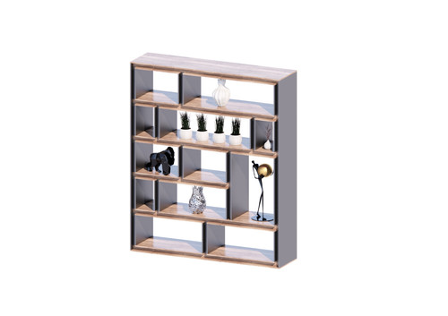 M Decorated Bookcase CD Revit | RevitImport