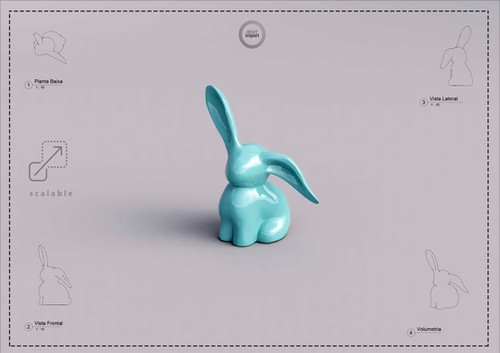 M Sculpture ED 122 Rabbit Revit | RevitImport