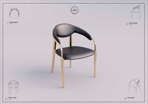 V Chair Astrid Revit High Quality | RevitImport