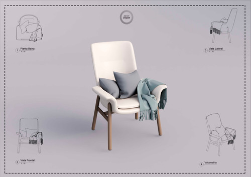 V Armchair Velbo Revit High Quality | RevitImport