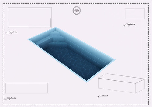 R Pool Acapulco (6,1 x 2,9 x 1,4 m) Revit | RevitImport
