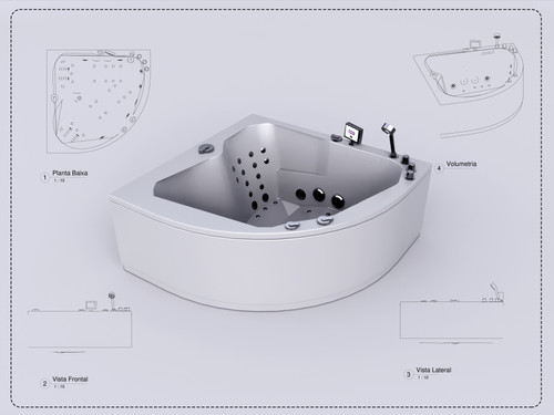 bathtub 02 Revit High Quality | RevitImport