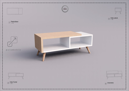 Parametric E Center Table Revit High Quality | RevitImport