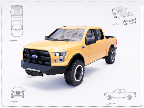 Car Ford F150 Revit High Quality | RevitImport