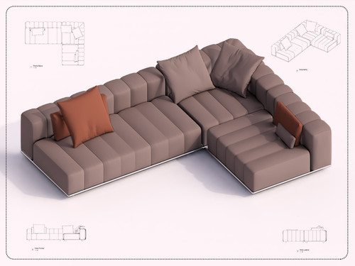 Sofa Revit 57 High Quality | RevitImport