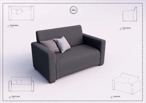 Y Sofa 02 (1.5 Meters) With Texturing Map | RevitImport