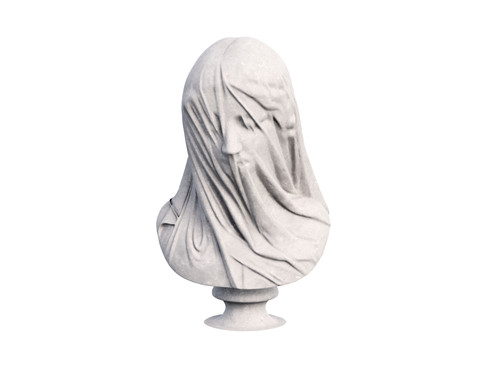 Sculpture veiled Virgin Sculpture Revit 2023 Textured Block | RevitImport