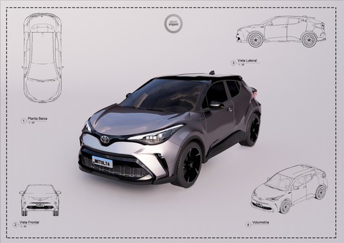 L Toyota C-HR 2021 Revit High Quality | RevitImport