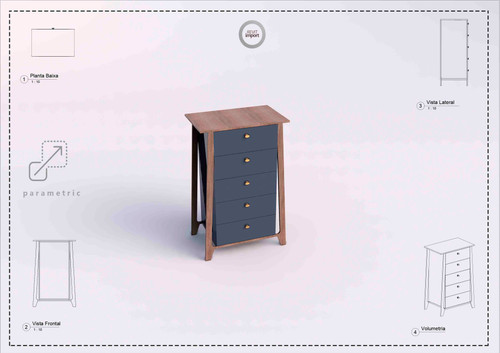 N Parametric Chest Of Drawers Revit | RevitImport