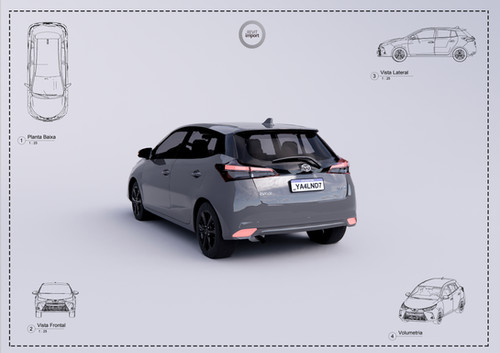 L Toyota Yaris Revit High Quality | RevitImport