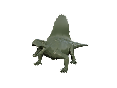M Scalable Dinosaur D_Dimetrodon Toy Revit | RevitImport