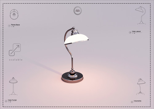 Table Light 05 Scalable High Quality | RevitImport