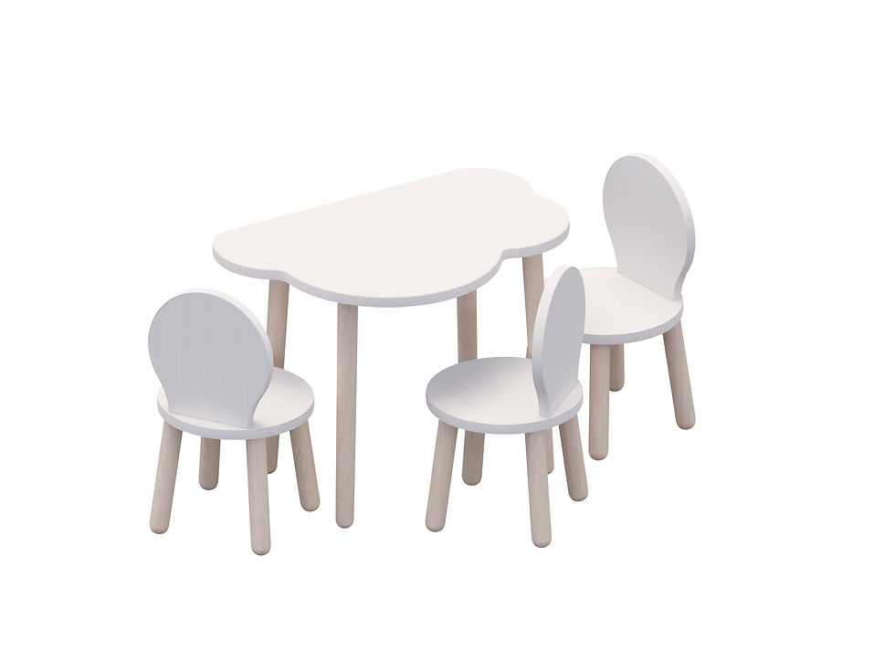 Tabble Kids + Chair Family Block Revit | RevitImport