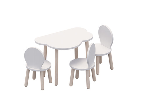 Tabble Kids + Chair Family Block Revit | RevitImport