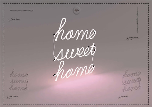 M Scalable Neon Home Sweet Home Revit | RevitImport