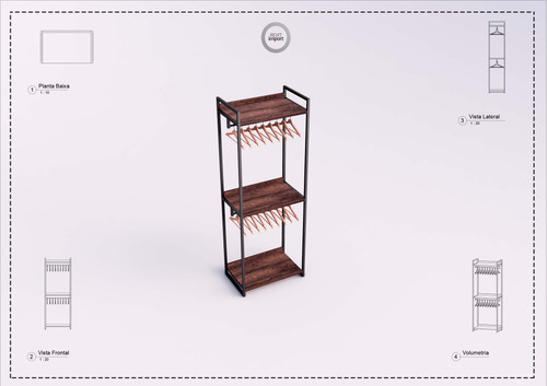 M 04 Parametric Open Wardrobe Revit | RevitImport