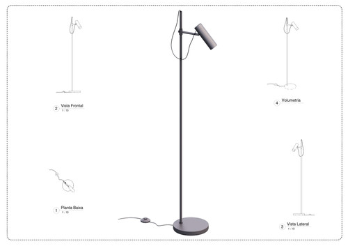 V Floor Lamp Revit High Quality | RevitImport