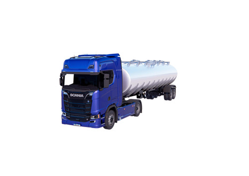 L Truck Scania S730 With 2 Trailers Revit | RevitImport