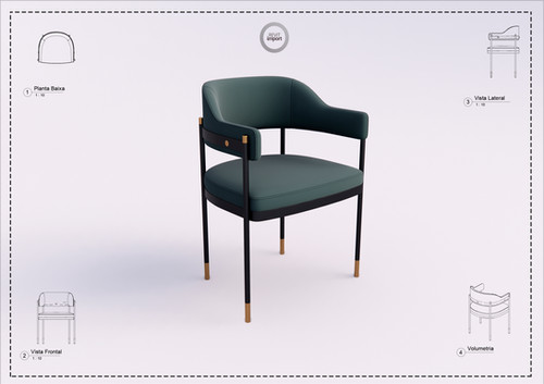 Armchair 133 Revit High Quality | RevitImport