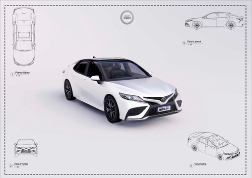 L Toyota Camry 2022 Revit High Quality | RevitImport