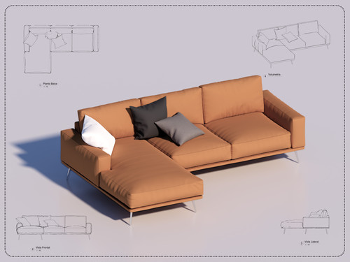 Sofa Revit 36 High Quality | RevitImport
