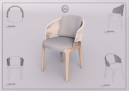 Armchair 135 Revit High Quality | RevitImport