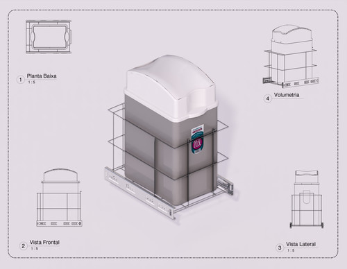 Parametric L Simple Built-in Trash High Quality | RevitImport