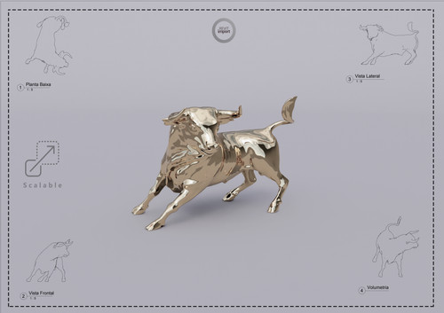 Scalable Bull Sculpture Revit High Quality | RevitImport