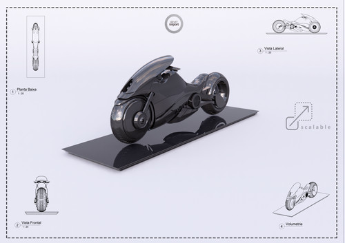 Sculpture Scalable Motorcycle Revit High Quality | RevitImport