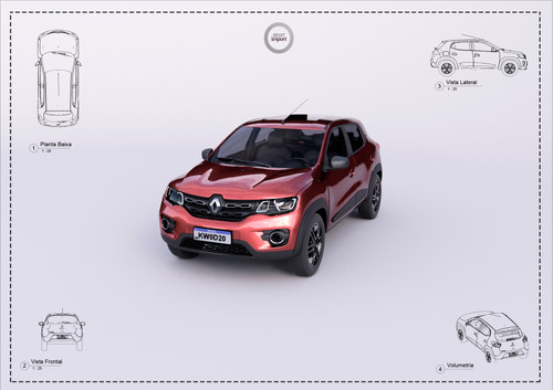 L Renault Kwid Revit High Quality | RevitImport