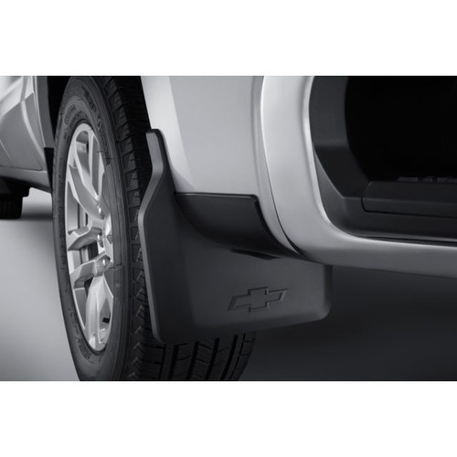 Front & Rear Flat Splash Guards in Black with Bowtie Logo | Rad Custom ...