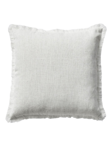 Natural Textured Fringe Cushion | Something Borrowed