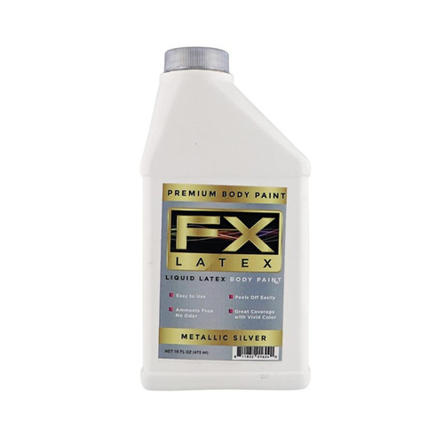 16 Oz - Metallic Silver | Liquid Latex Fashions