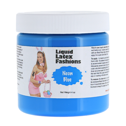 4 Oz - Neon Blue | Liquid Latex Fashions