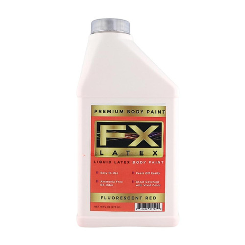 16 Oz - Fluorescent Red | Liquid Latex Fashions