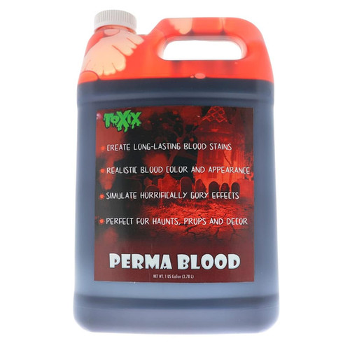 1 Gal Perma Blood - PERMANENT Fake Blood, Realistic Color and Flow! Make Gory De | Liquid Latex ...