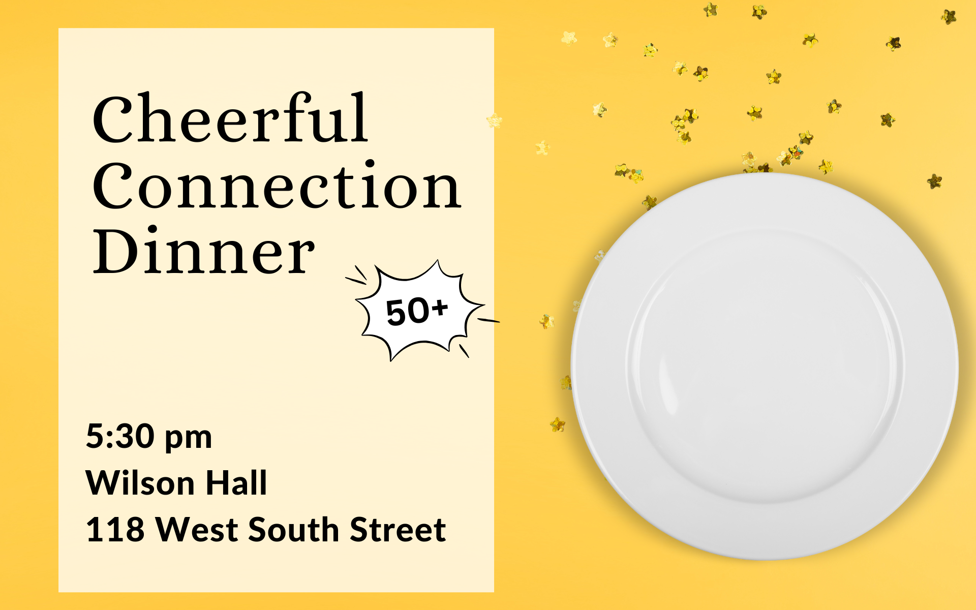 Cheerful Connection Dinner | FBC Mayfield