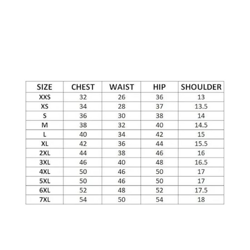 BODY MEASUREMENT CHART | Linen Life