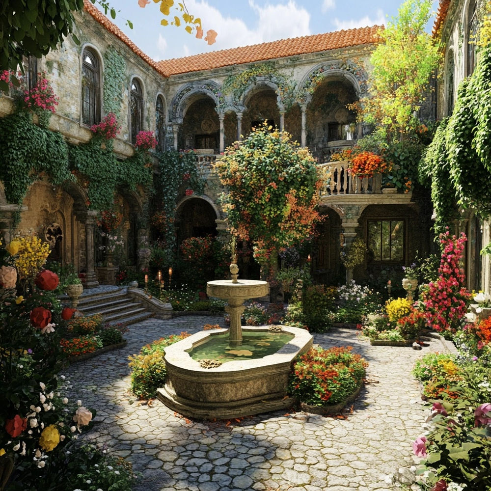 Italian Renaissance garden.