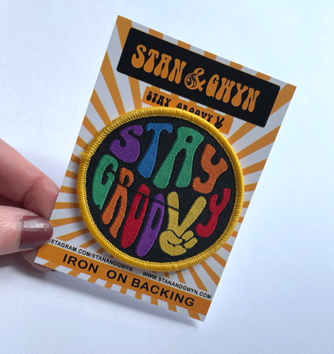 Stay Groovy Patch | Stan&Gwyn