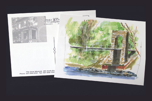 Swinging Bridge Post Card | garstmuseum-1